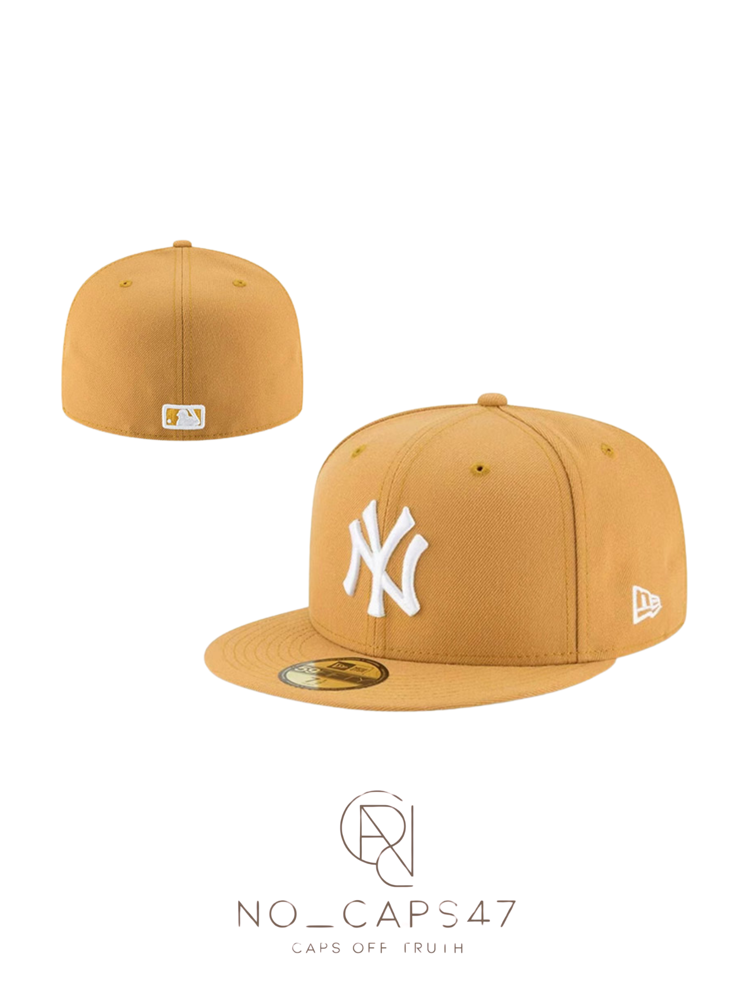 NY classic mustard yellow cap - NO CAPS