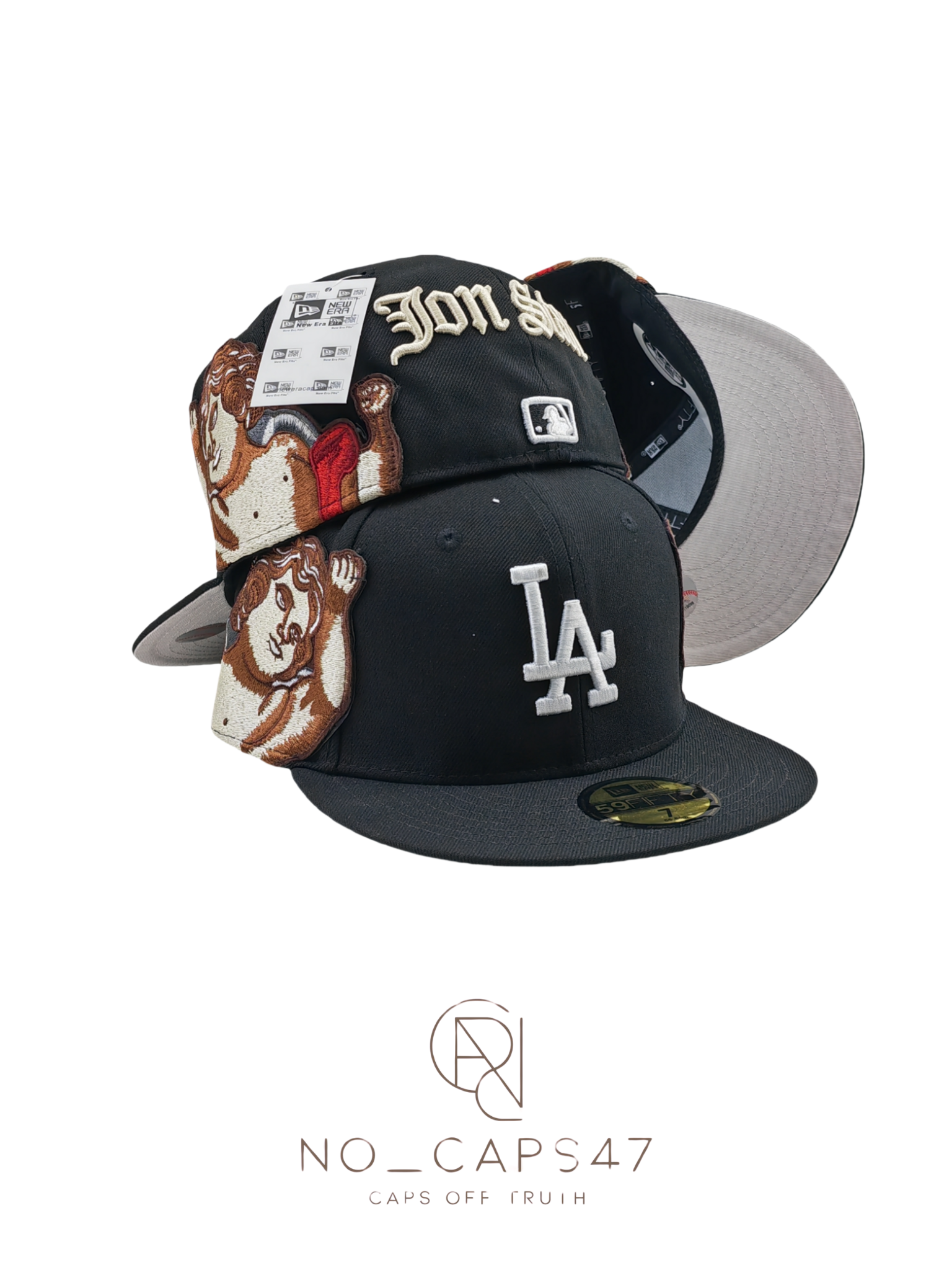 LA Jon Stan X MLB black cap - LA Jon Stan X MLB black cap
